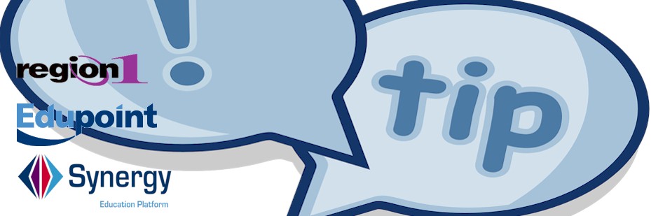 Synergy Tip of the Month - ..:: Region 1 > Synergy > News You Can Use